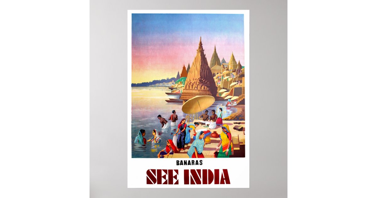 Varanasi, India, Ganges river Poster | Zazzle