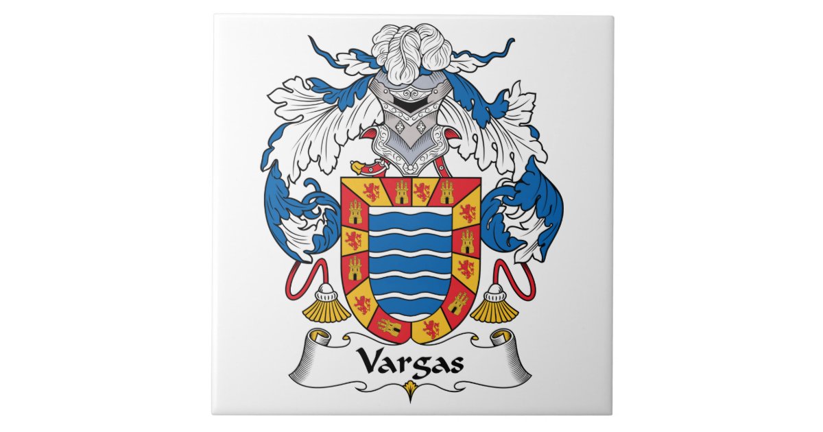 Vargas Family Crest Ceramic Tile | Zazzle