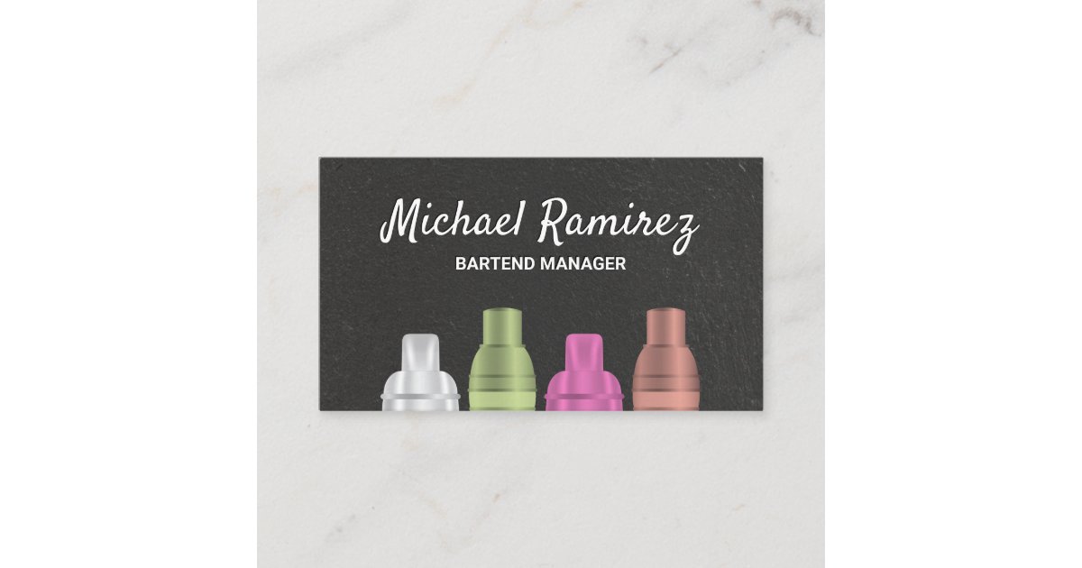 Variety Cocktail Shakers Business Card | Zazzle