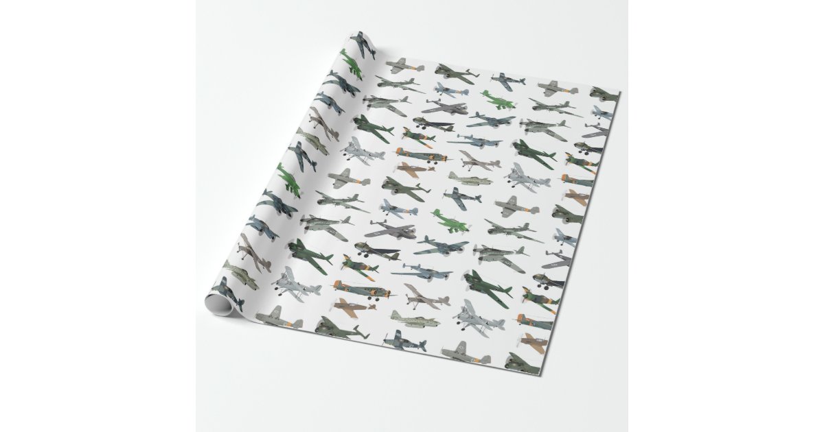 Various German WW2 Airplanes Wrapping Paper | Zazzle