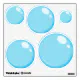 Various Sized Blue Bubble Wall Decal Sticker Sheet | Zazzle