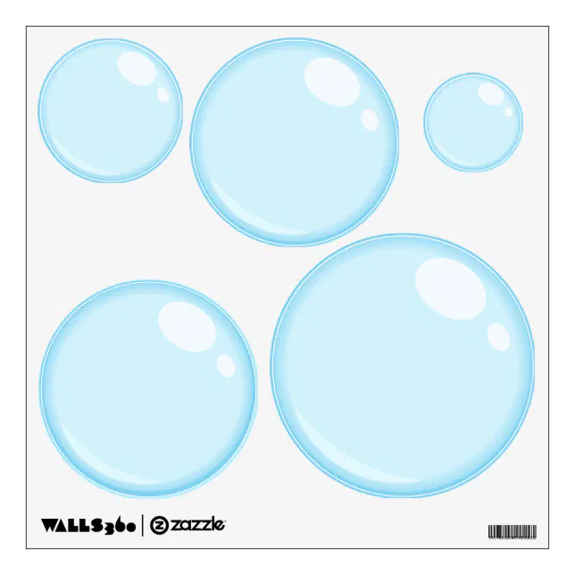 Various Sized Bubble Wall Decal Sticker Sheet | Zazzle