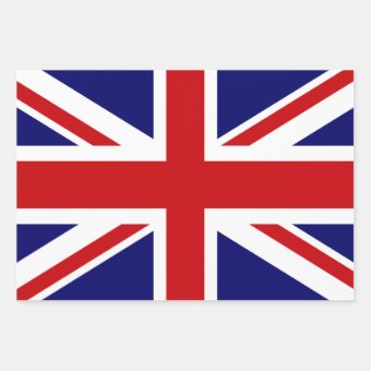 Various Union Jack Flag of the United Kingdom Wrapping Paper Sheets ...