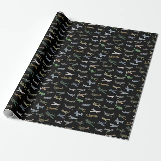 Various WW2 Airplanes Wrapping Paper | Zazzle