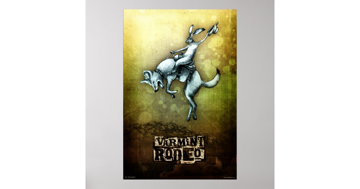 Varmint Rodeo Poster | Zazzle