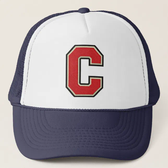 Varsity Letter "C" Trucker Hat | Zazzle