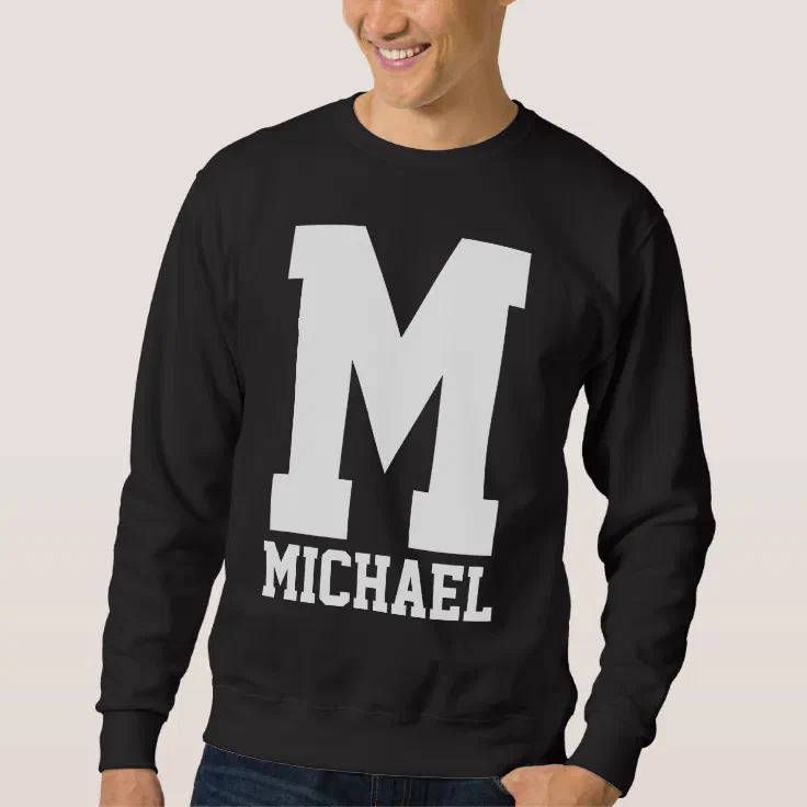 Varsity Letterman Monogram Sweatshirt | Zazzle