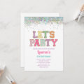 Varsity Patch Letters Birthday Party Invitation | Zazzle
