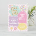 Varsity preppy pastel patch Birthday Invitation | Zazzle