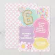 Varsity preppy pastel patch Birthday Invitation | Zazzle