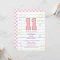 Varsity preppy pastel patch notebook 11th Birthday Invitation | Zazzle