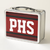 Varsity Sports Personalized School Metal Lunch Box | Zazzle