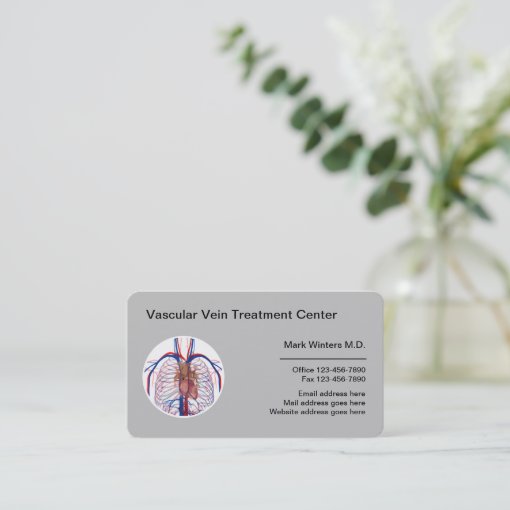 Vascular Vein Center And Health Clinic Business Card | Zazzle