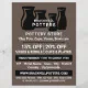 Vase Silhouettes, Pottery Store, Potters Advert Flyer | Zazzle