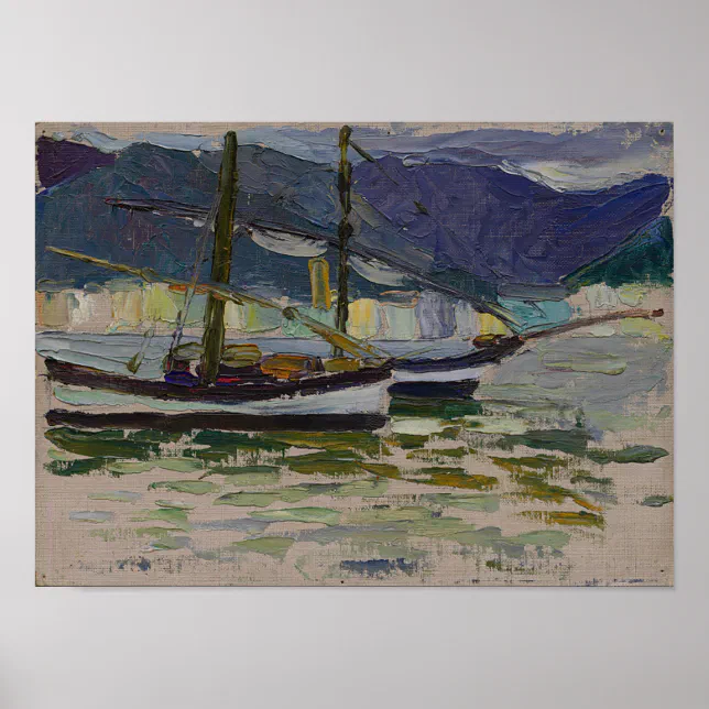 Vasily Kandinsky Fishing Boats Sestri Poster | Zazzle