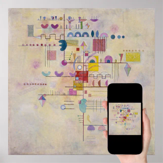Vasily Kandinsky - Graceful Ascent Poster | Zazzle