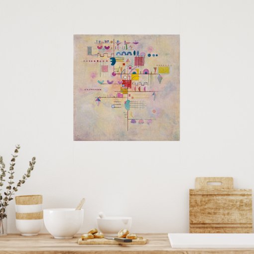 Vasily Kandinsky - Graceful Ascent Poster | Zazzle