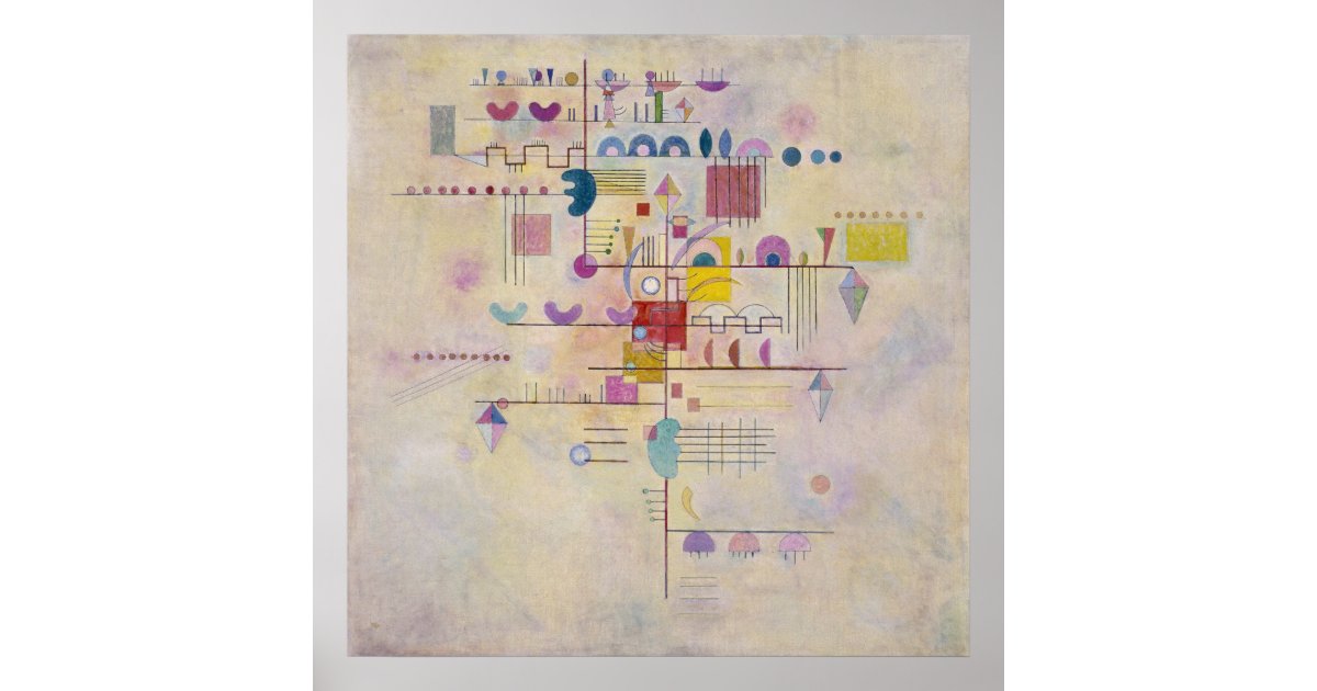 Vasily Kandinsky - Graceful Ascent Poster | Zazzle