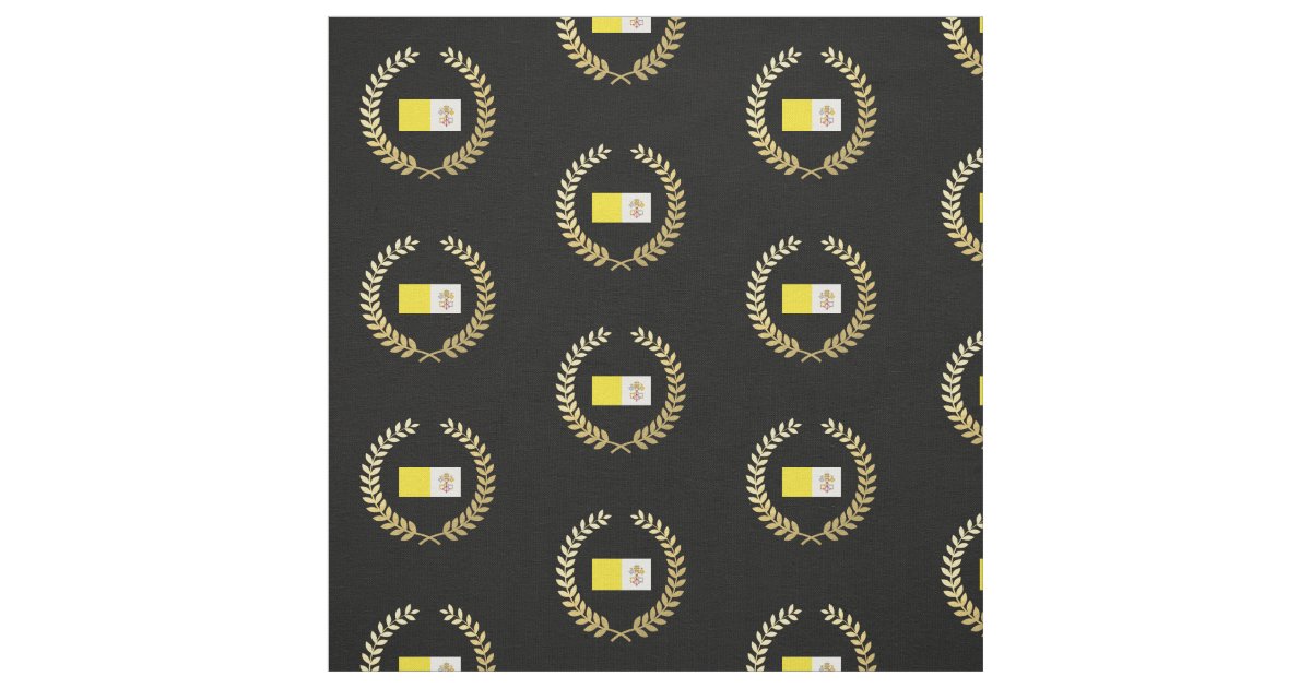 Vatican City flag Fabric | Zazzle