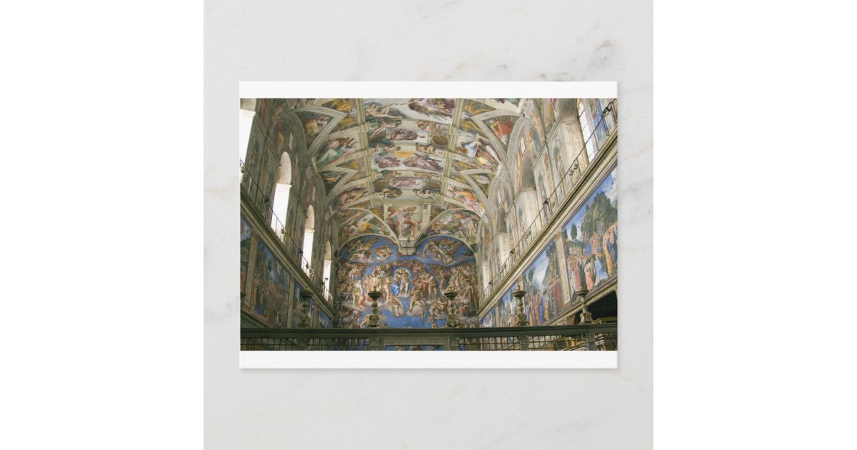 Vatican Sistine Chapel Postcard | Zazzle
