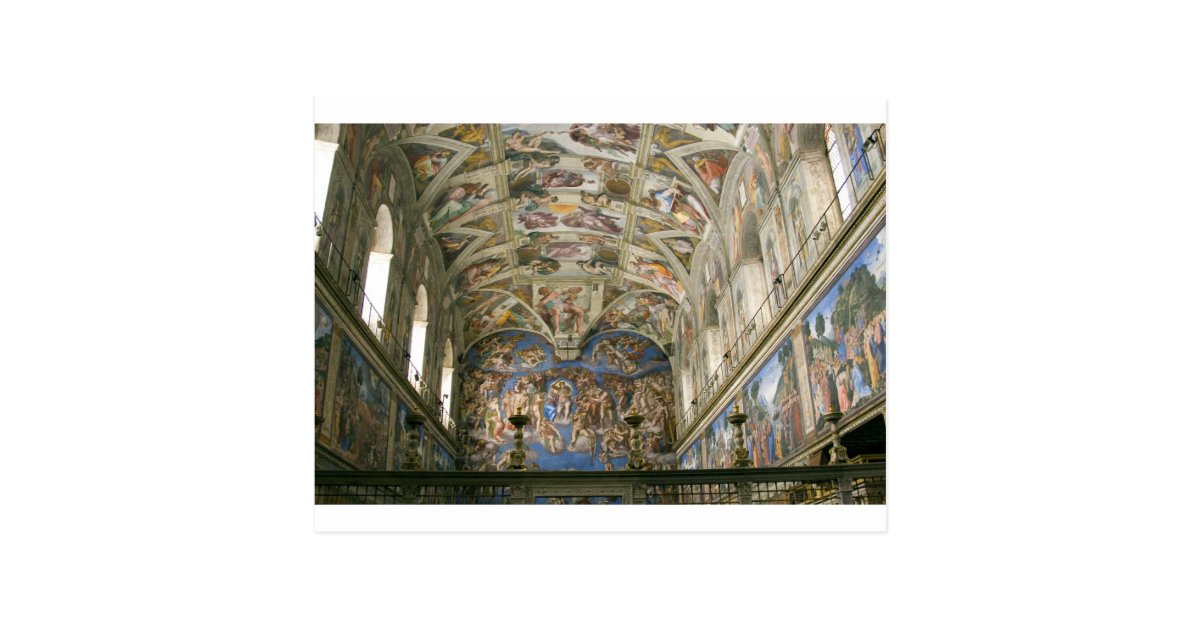 Vatican Sistine Chapel Postcard | Zazzle.com
