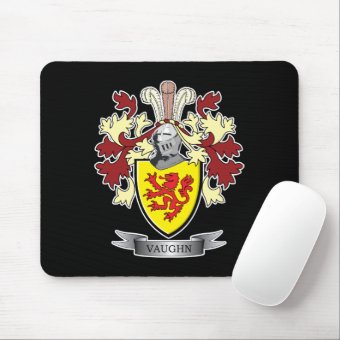 Vaughn Family Crest Coat of Arms Mouse Pad | Zazzle