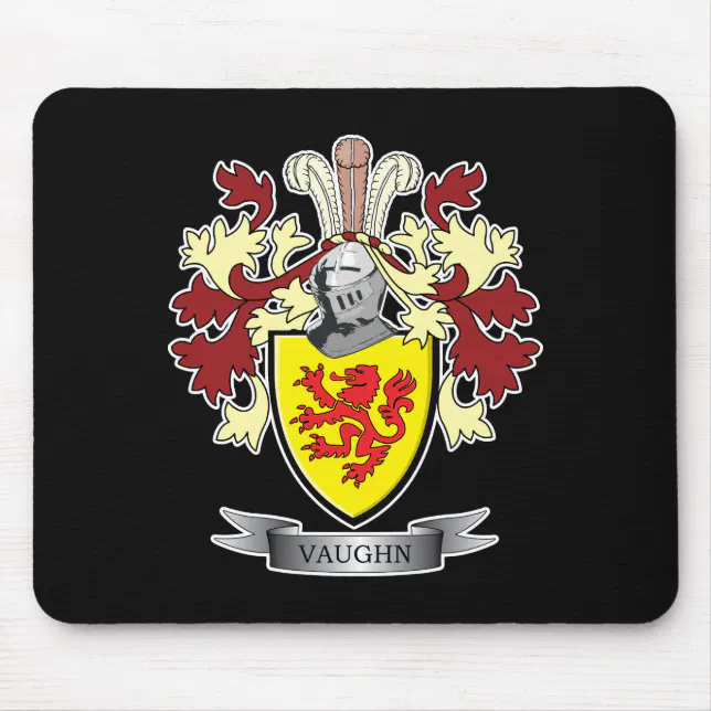 Vaughn Family Crest Coat of Arms Mouse Pad | Zazzle