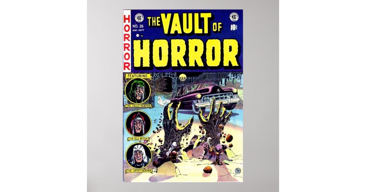 Vault of Horror Comic Book Art VINTAGE Poster | Zazzle