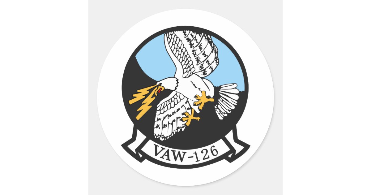 VAW-126 Seahawks Classic Round Sticker | Zazzle