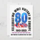 VE DAY 80th Anniversary Victory in Europe WW2 Invitation | Zazzle