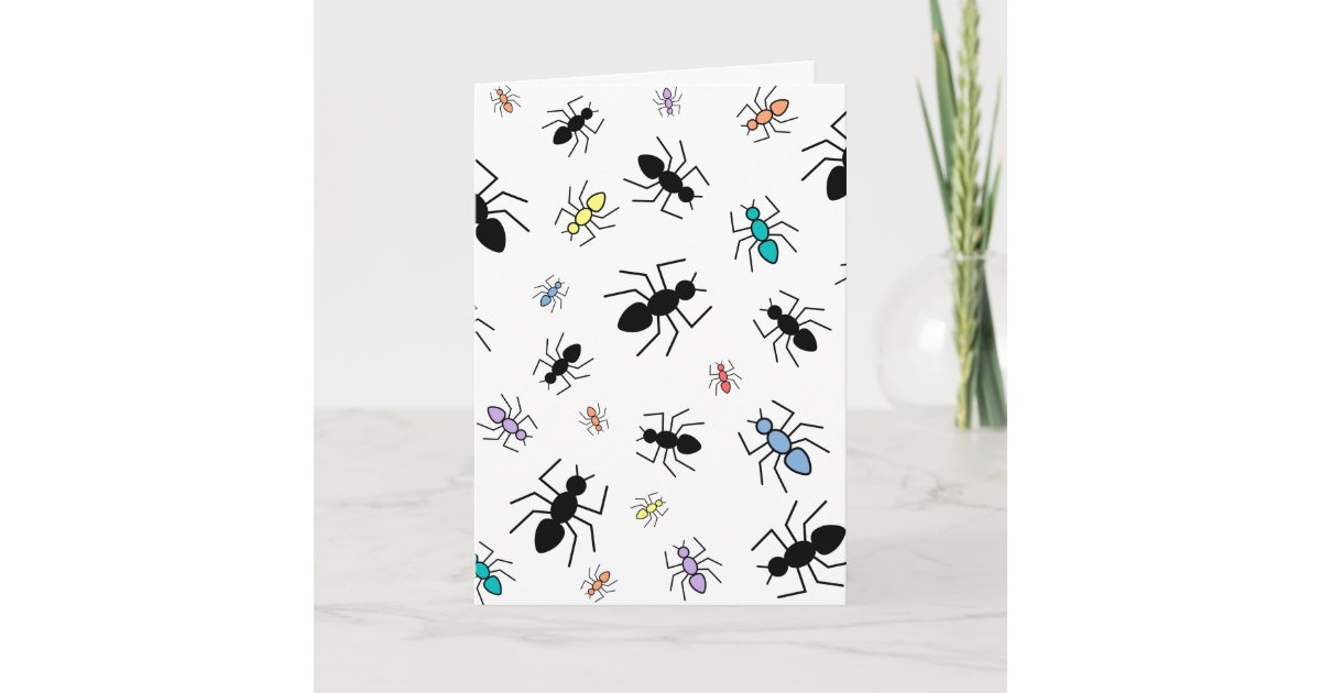 Vector Ant Collage Card | Zazzle