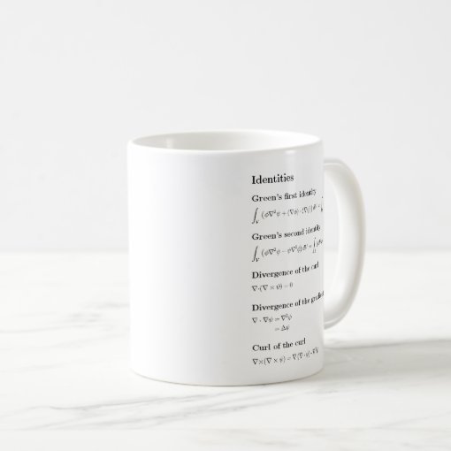 Vector calculus mug | Zazzle
