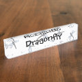 Vector Dragonfly Collage Desk Name Plate | Zazzle