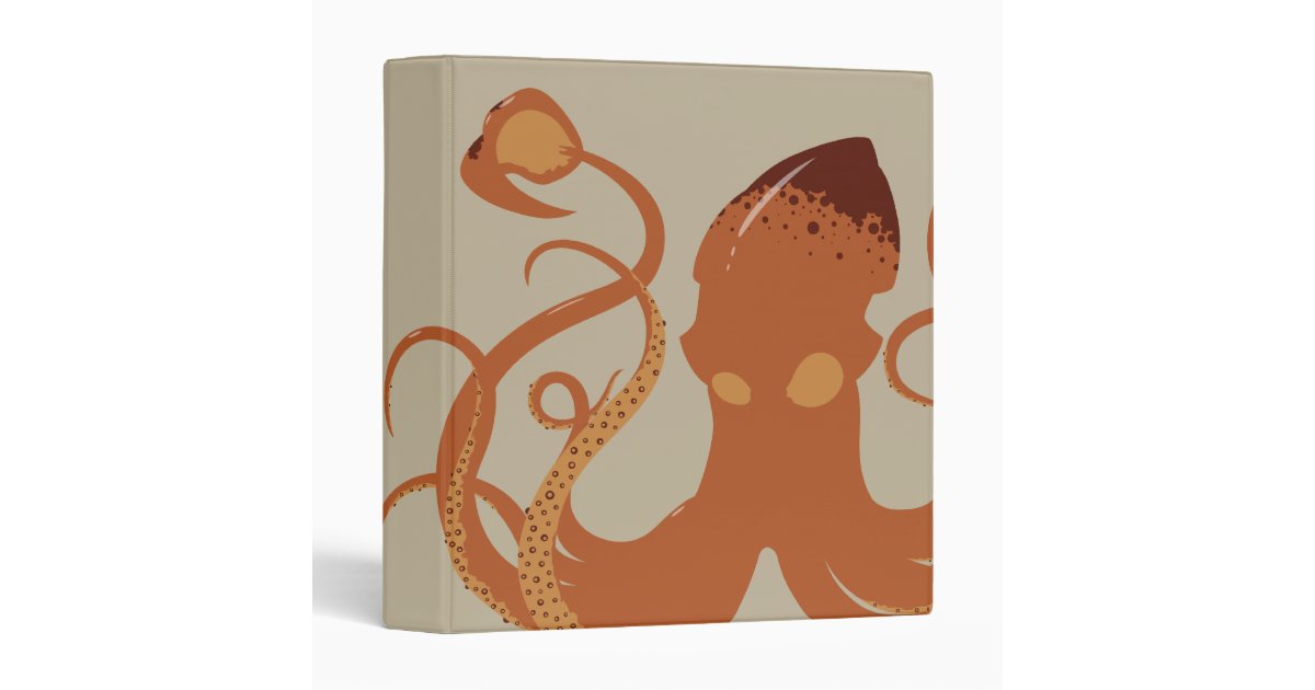 Vector Giant Squid School Binder Folder | Zazzle