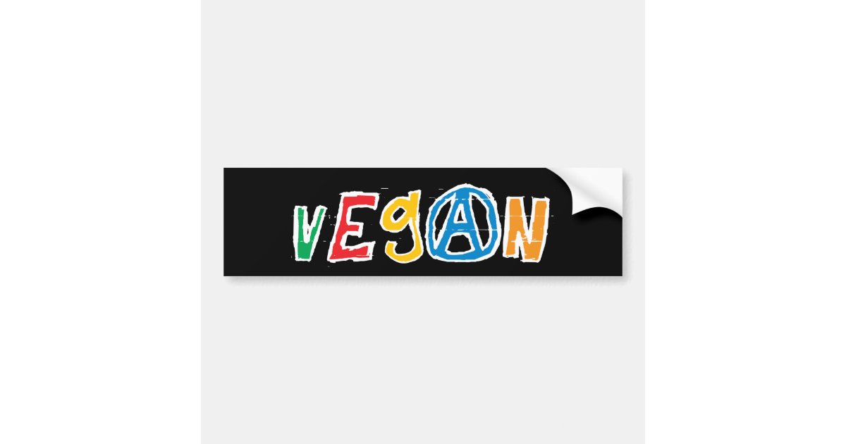 Vegan Bumper Sticker | Zazzle
