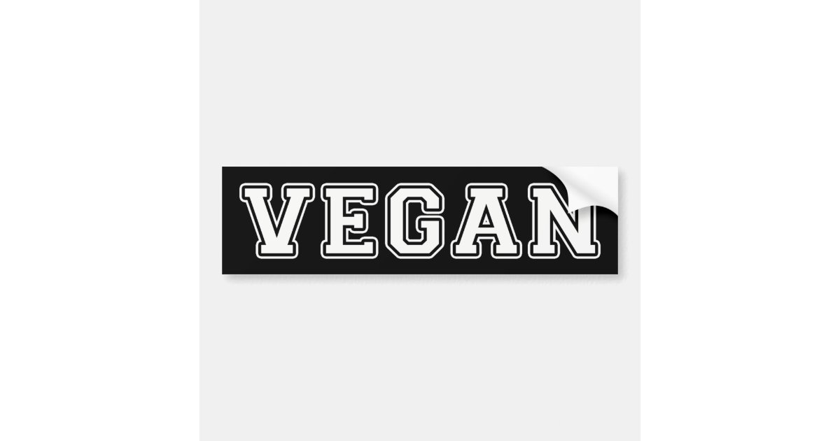 Vegan Bumper Sticker | Zazzle
