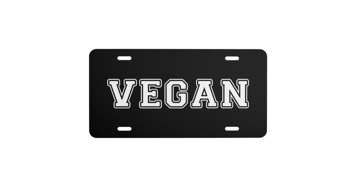 Vegan License Plate | Zazzle