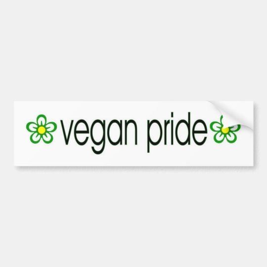 Vegan Pride bumper sticker | Zazzle.com