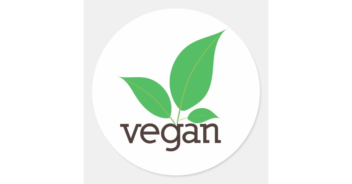 Vegan Sticker Labels | Zazzle