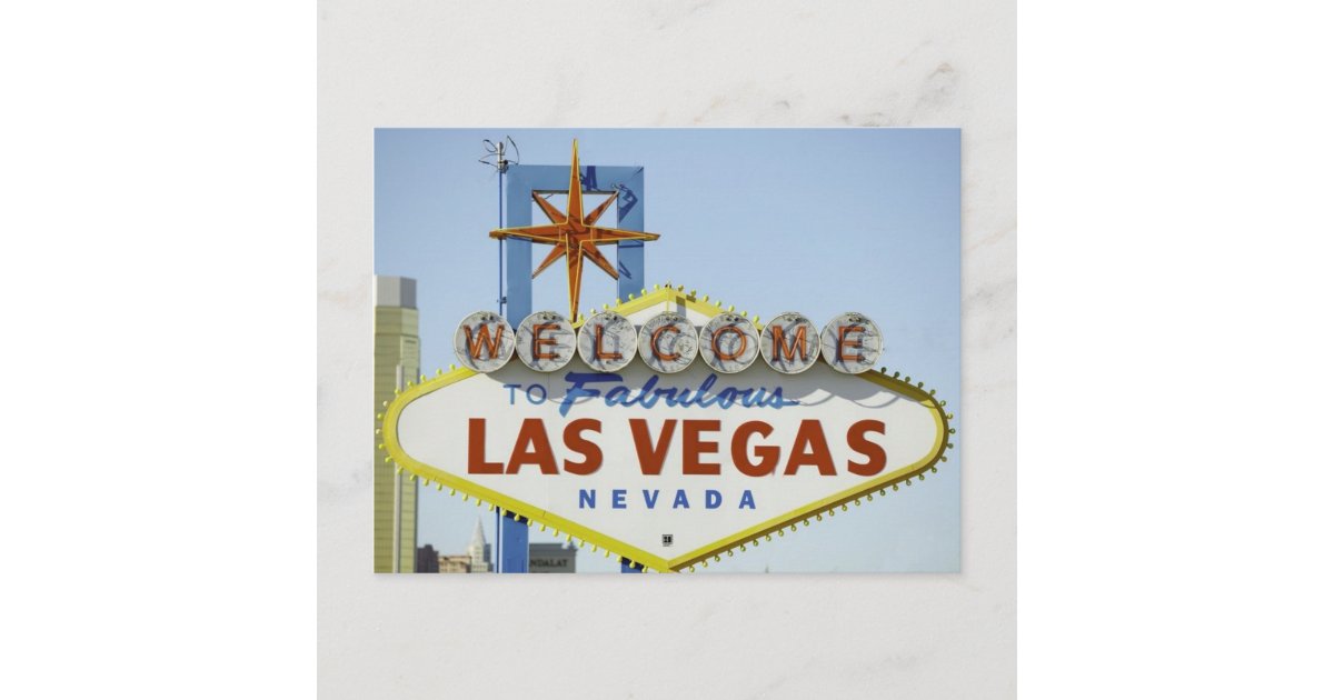 Vegas Sign Daytime Postcard | Zazzle