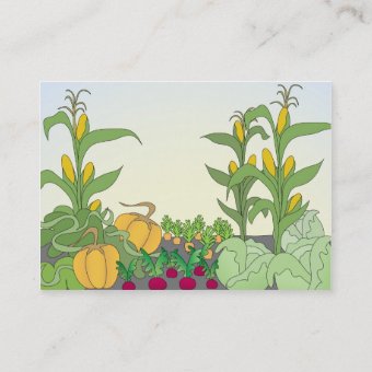 Vegetable Garden Business Card | Zazzle