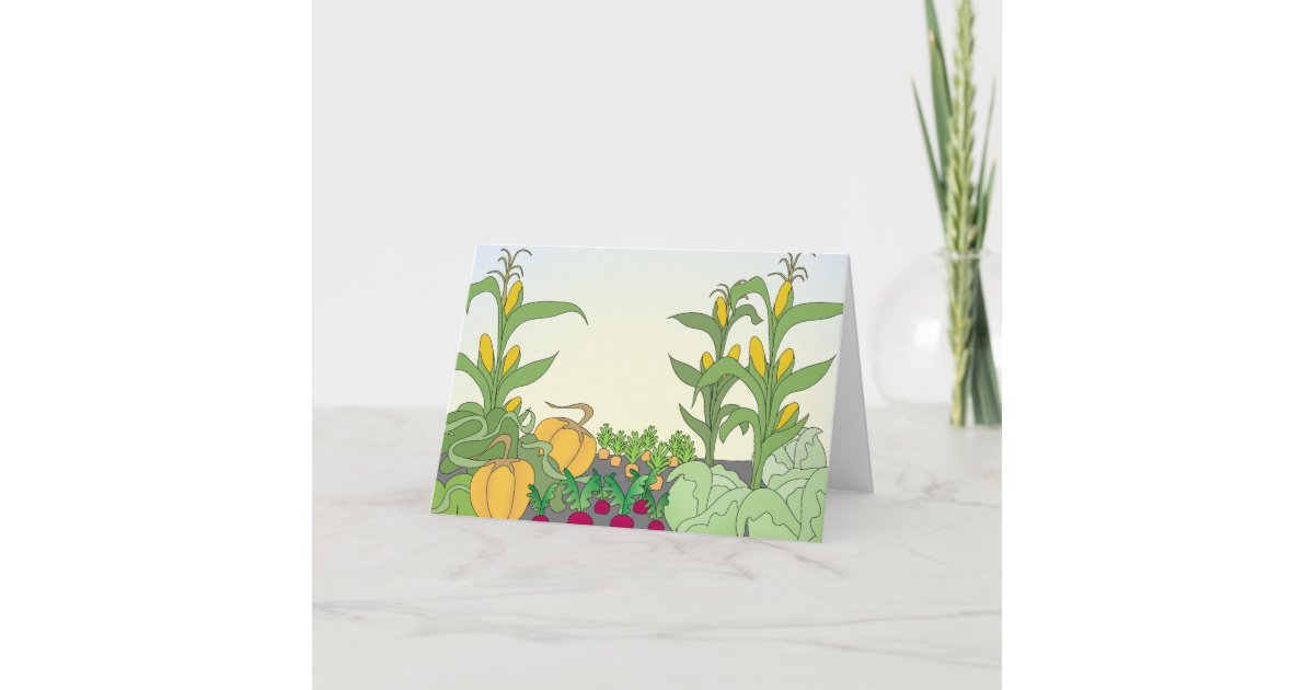 Vegetable Garden Card | Zazzle