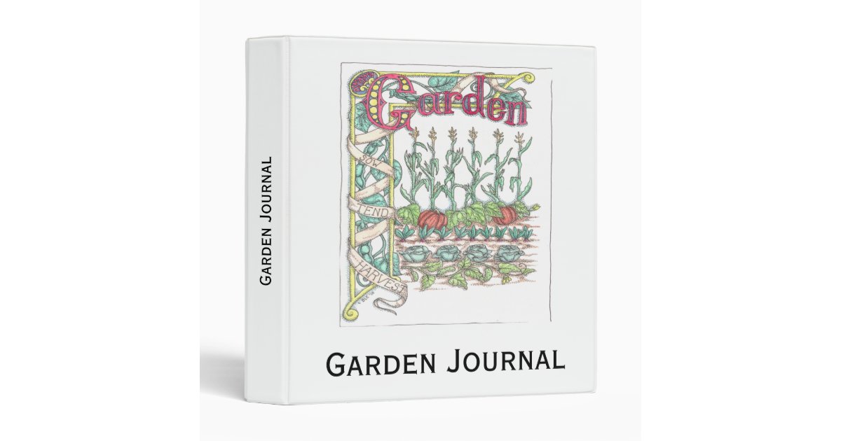 Vegetable Garden Journal Binder | Zazzle