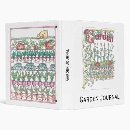 Vegetable Garden Journal Binder | Zazzle