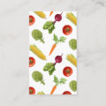 Vegetable Produce Farm Business Card | Zazzle