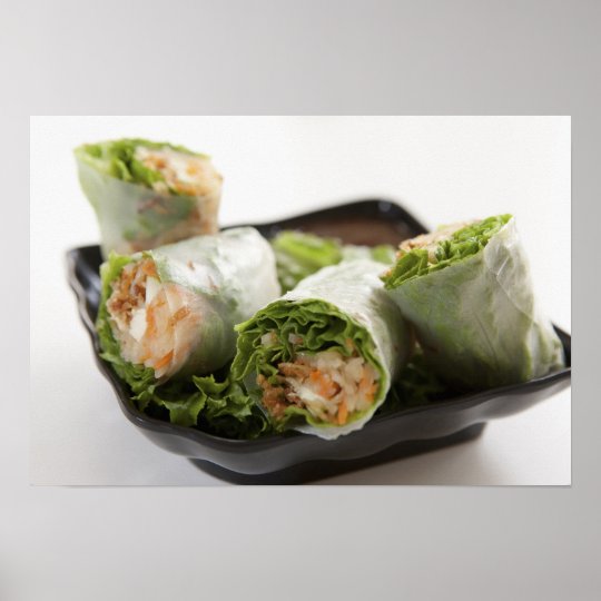 Vegetable Spring Rolls Poster | Zazzle.com