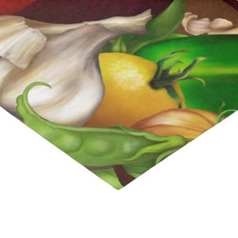 Vegetables and Herbs Organic Natural Veggies Food Tissue Paper | Zazzle