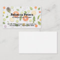 Vegetables Background | Fresh Produce Business Card | Zazzle