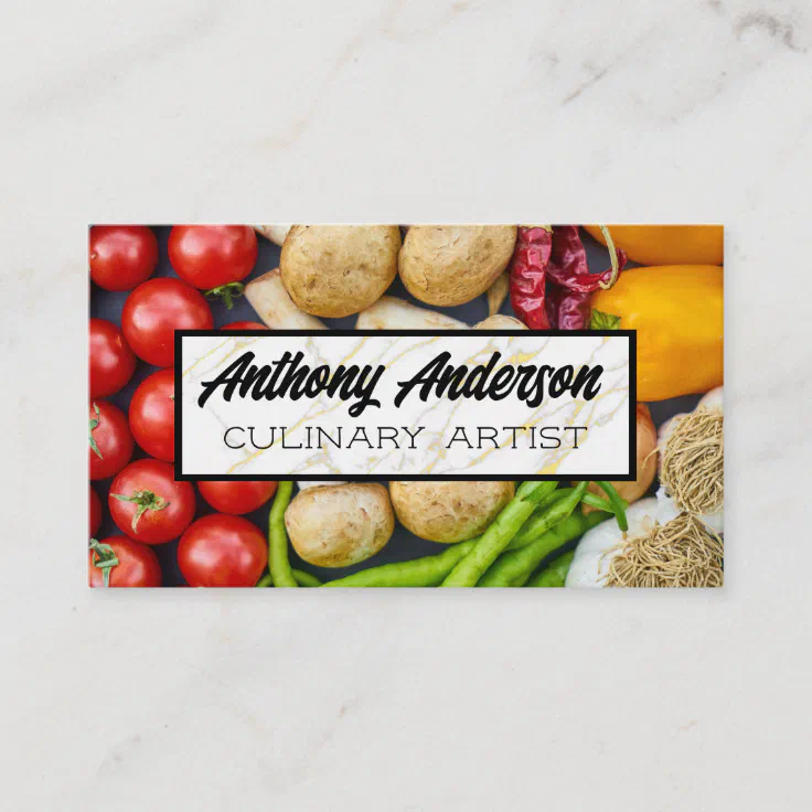 Vegetables | Culinary Business Card | Zazzle