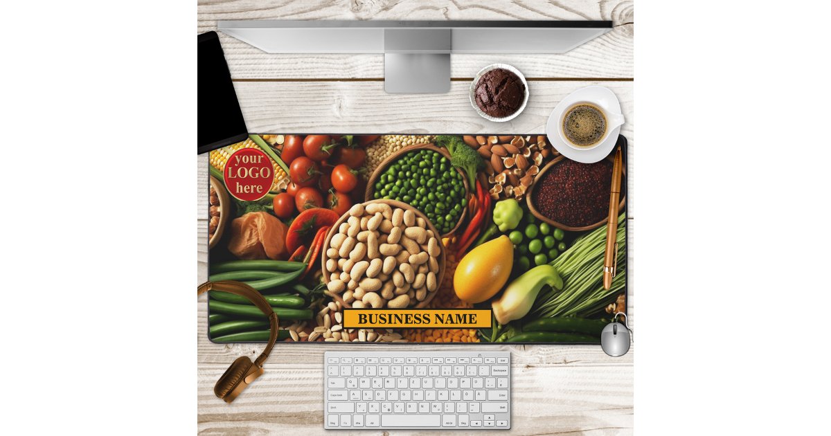Vegetables Food Groceries Farmers Desk Mat | Zazzle